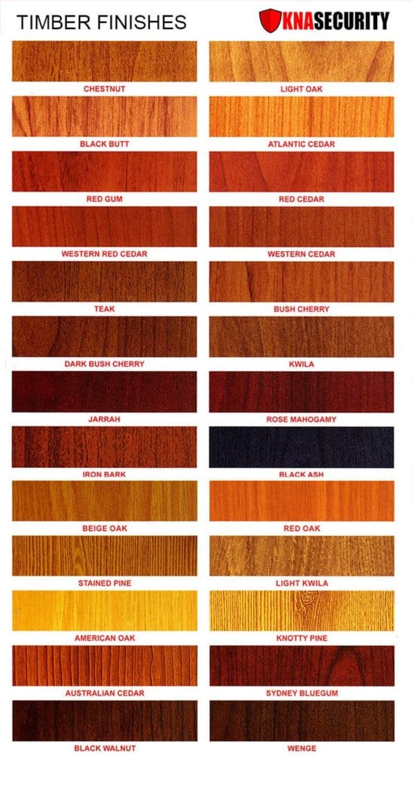 Timber Look Security Screen Doors | KNA Security