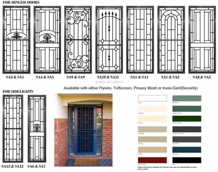 Federation / Colonial Security Doors - Range of Options | KNA Security